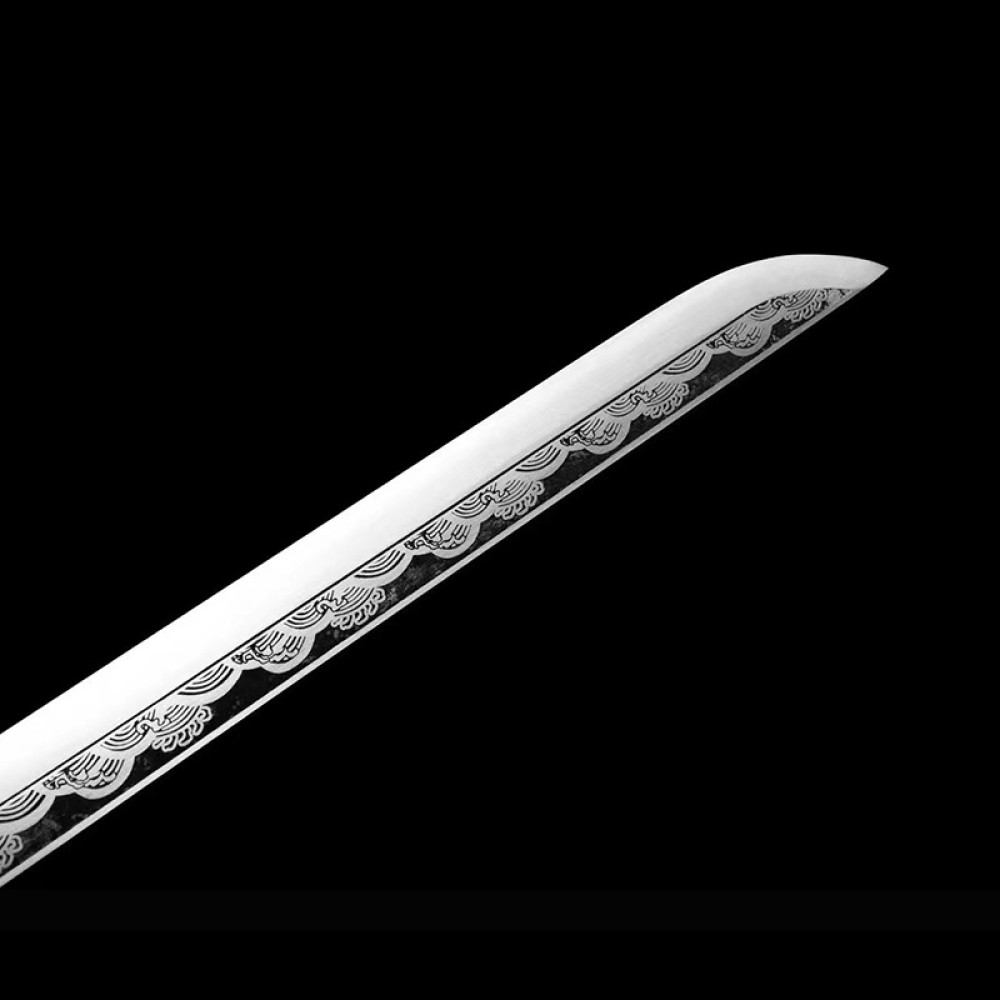 katana 090 dragon and phoenix Straight knife Phoenix style High ...